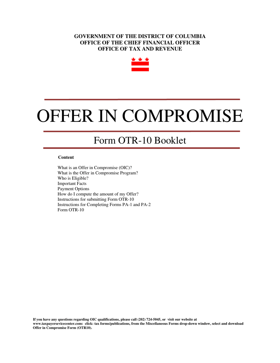 Form OTR-10 - Fill Out, Sign Online and Download Printable PDF ...