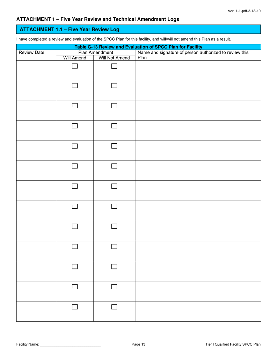 Tier I Qualified Facility Spcc Plan Template Fill Out Sign Online