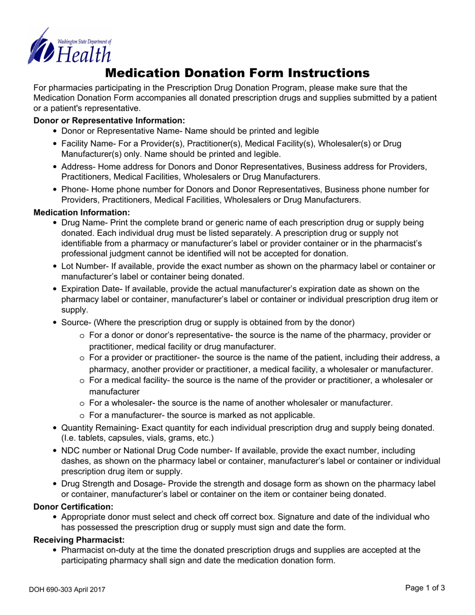 DOH Form 690-303 - Fill Out, Sign Online and Download Fillable PDF ...