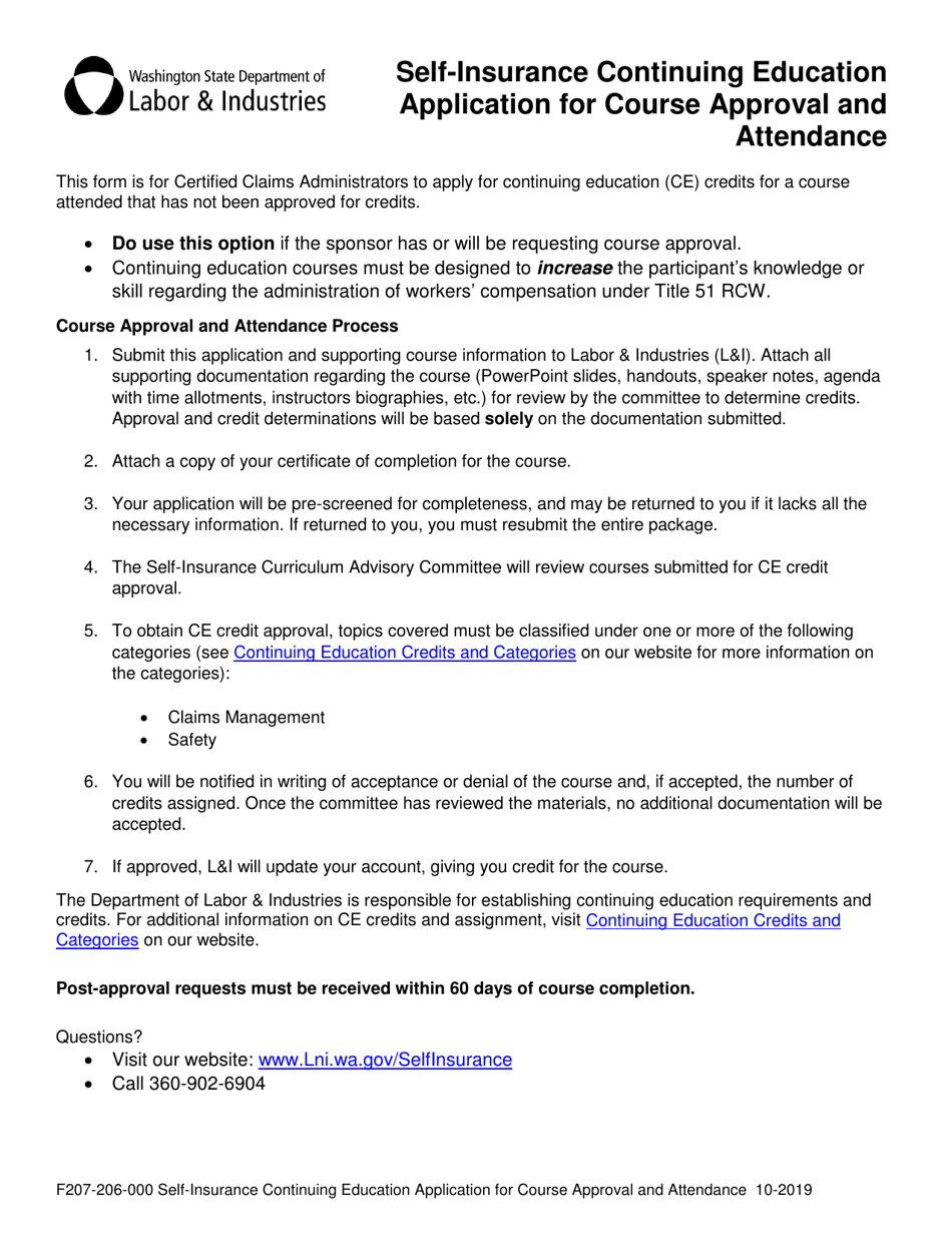 Form F207-206-000 - Fill Out, Sign Online and Download Fillable PDF ...