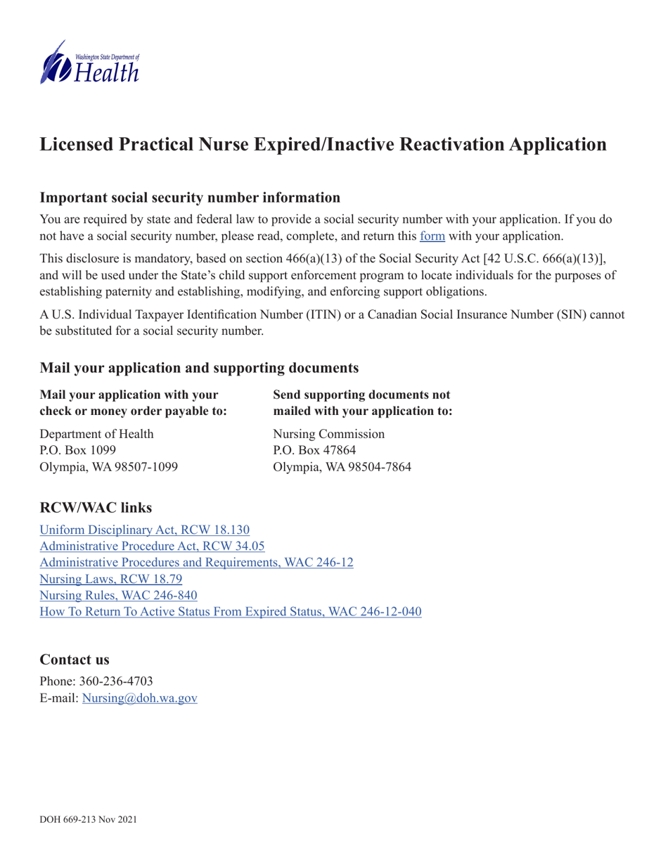 DOH Form 669-193 - Fill Out, Sign Online and Download Printable PDF ...