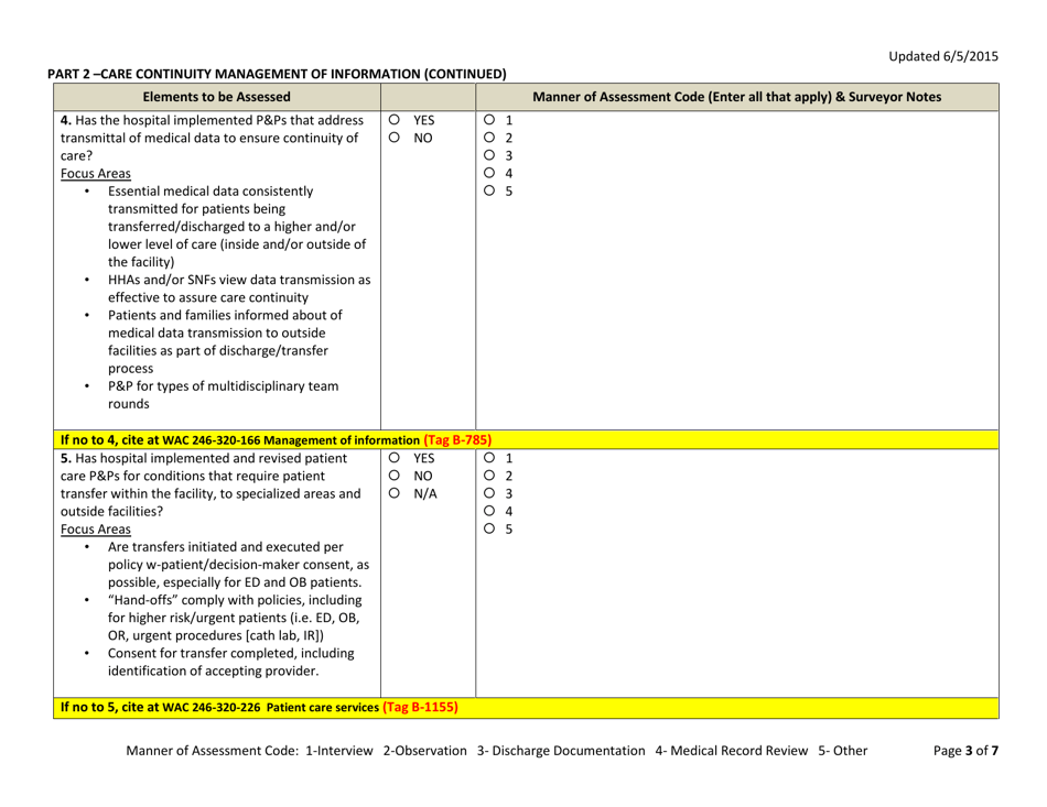 Washington Care Continuity Worksheet, State Surveyor Worksheet - Fill ... Washington Care Continuity Worksheet, State Surveyor Worksheet - Fill ...