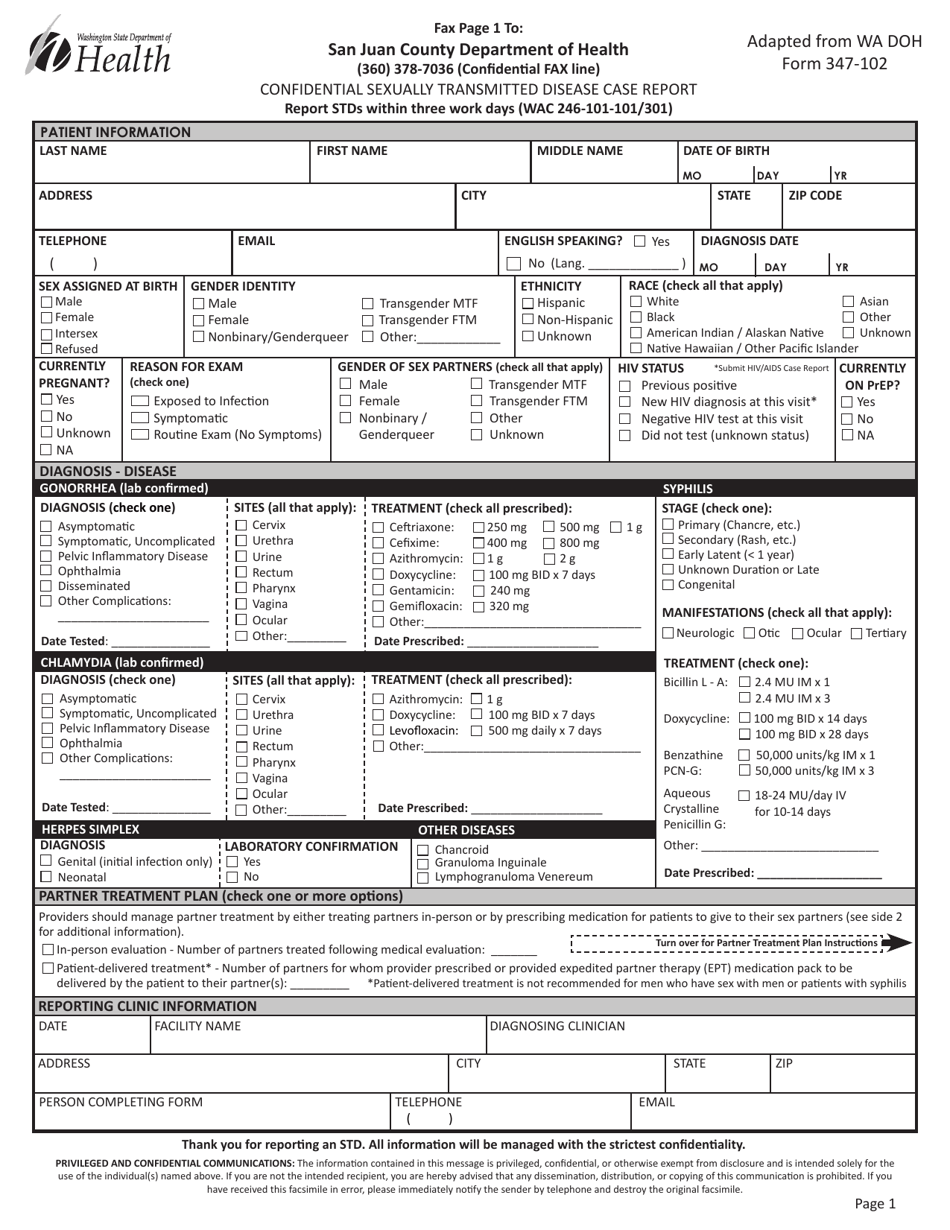 DOH Form 347-102 - Fill Out, Sign Online and Download Printable PDF ...