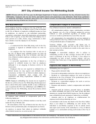 Form 5323 Download Fillable PDF or Fill Online City of Detroit Income ...