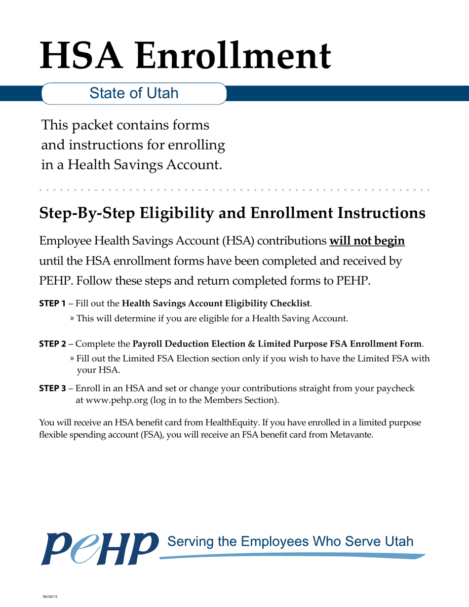 Form HSA0 - Fill Out, Sign Online and Download Printable PDF, Utah ...