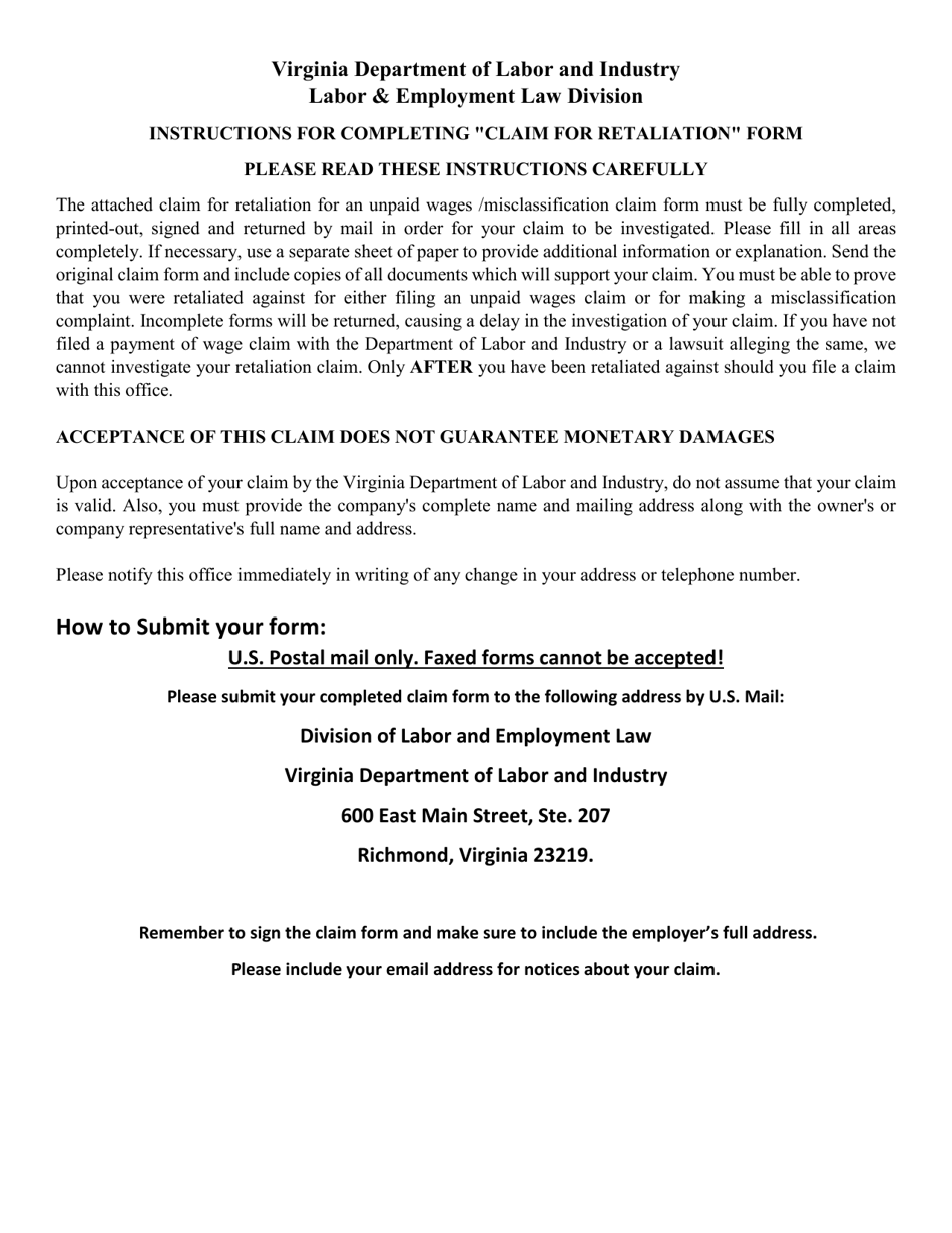 Form POWR-1 - Fill Out, Sign Online and Download Fillable PDF, Virginia ...