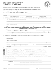 Virginia Official Registration Form - Fill Out, Sign Online and ...