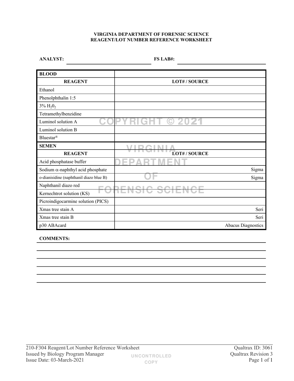 DFS Form 210-F304 - Fill Out, Sign Online and Download Printable PDF ...