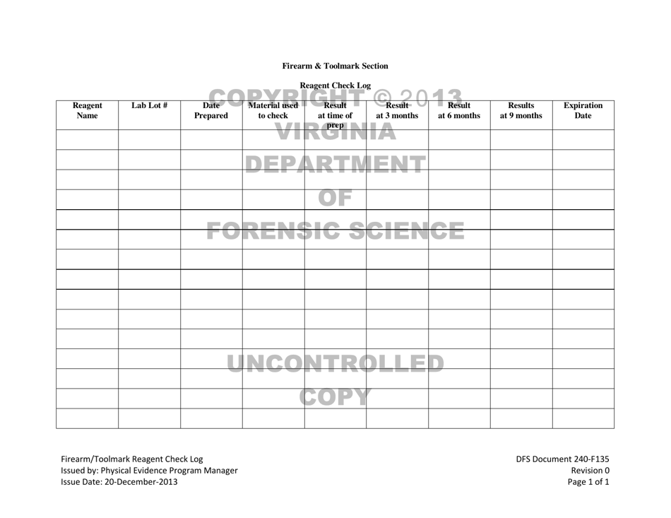 DFS Form 240-F135 - Fill Out, Sign Online and Download Printable PDF ...