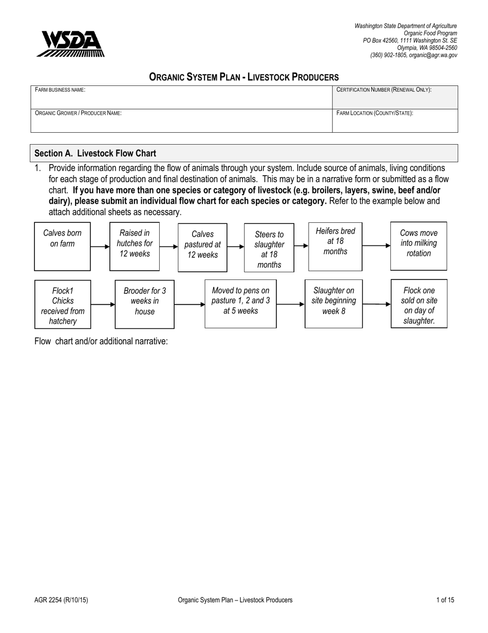 Form AGR2254 - Fill Out, Sign Online and Download Printable PDF ...