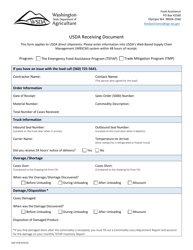 Form AGR-2258 - Fill Out, Sign Online and Download Fillable PDF, Washington | Templateroller