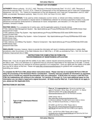 DD Form 2789 Download Fillable PDF or Fill Online Waiver/Remission of ...