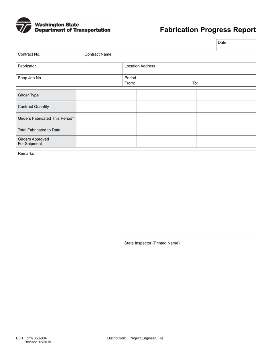 DOT Form 350-004 - Fill Out, Sign Online and Download Fillable PDF ...