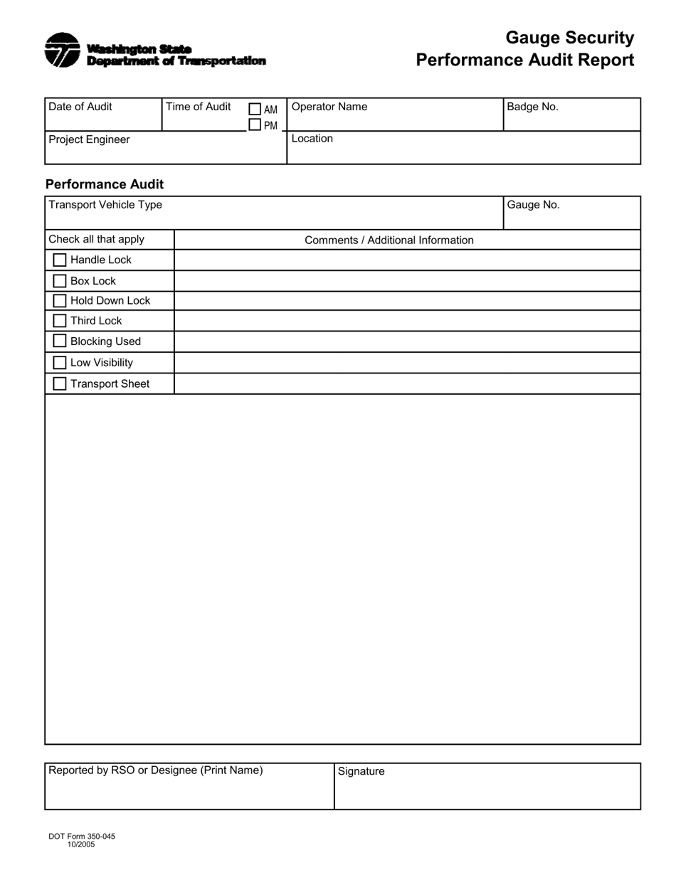 DOT Form 350-045 - Fill Out, Sign Online and Download Fillable PDF ...
