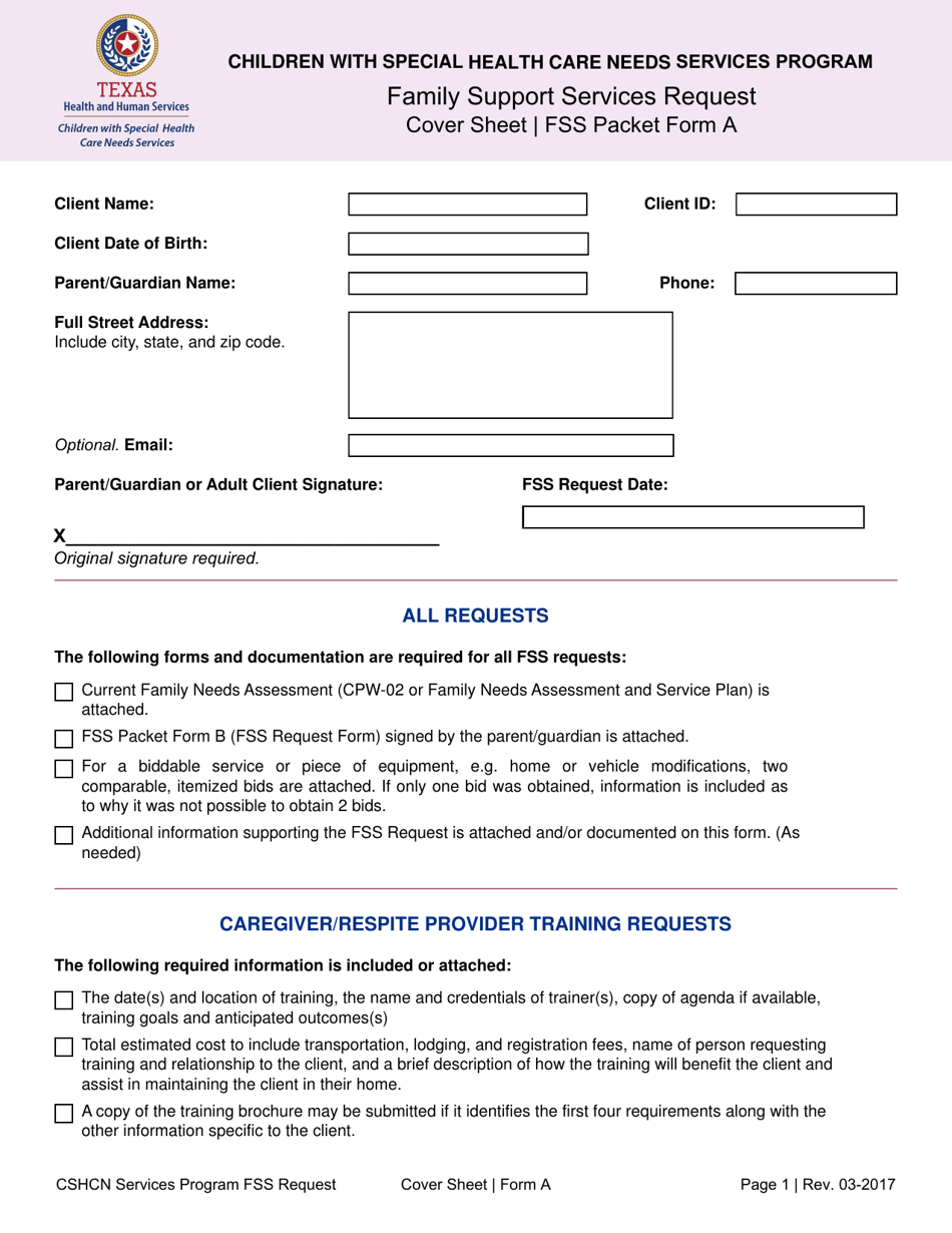 Form A - Fill Out, Sign Online and Download Fillable PDF, Texas ...