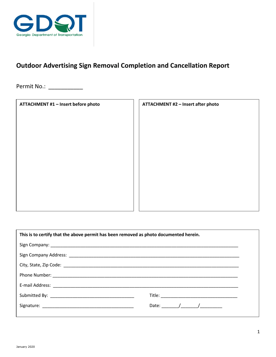 Georgia (United States) Outdoor Advertising Sign Removal Completion and ...