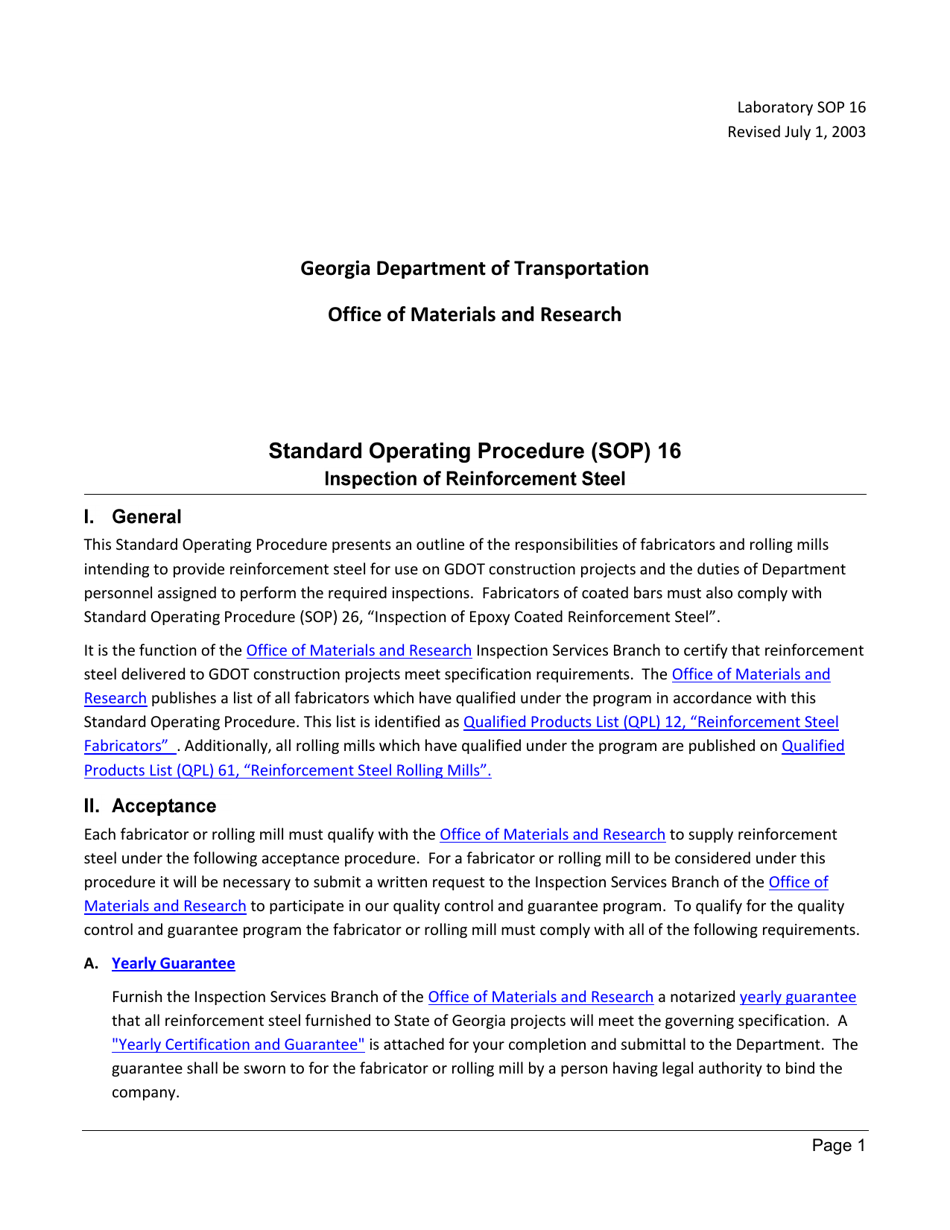 Form SOP16 - Fill Out, Sign Online and Download Printable PDF, Georgia ...