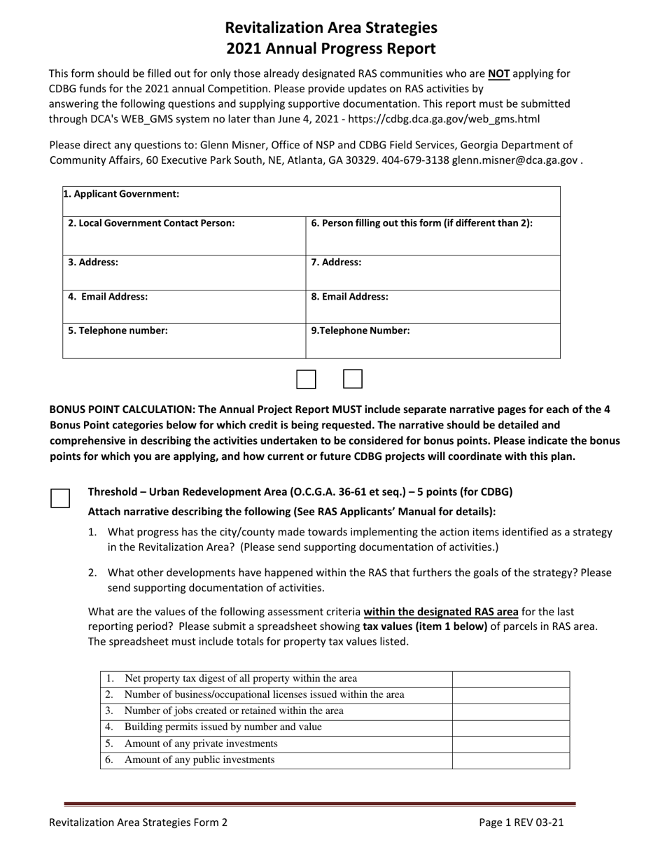 RAS Form 2 - 2021 - Fill Out, Sign Online and Download Fillable PDF ...