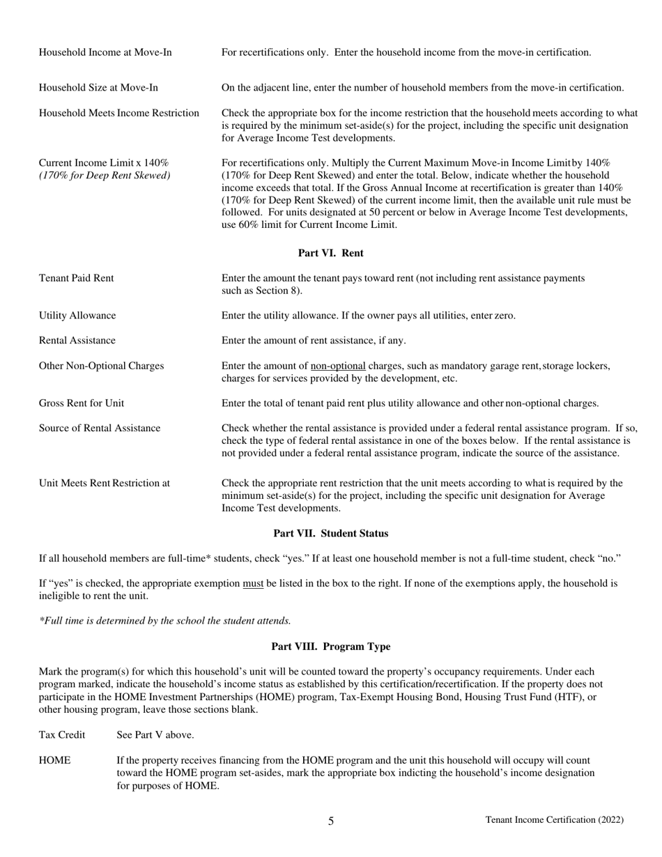 Georgia (United States) Tenant Income Certification - Fill Out, Sign ...