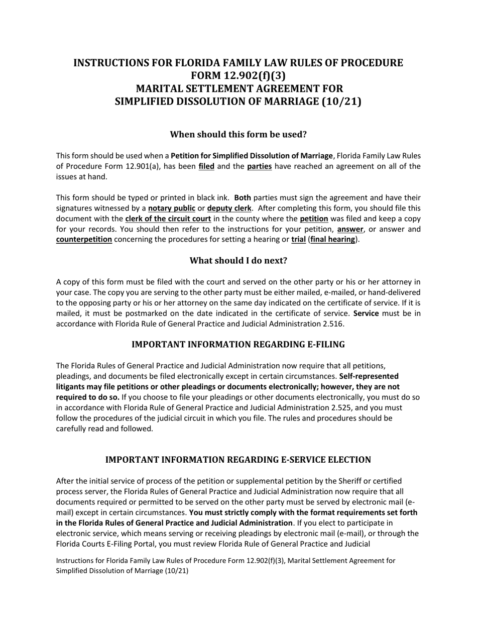 Form 12.902(F)(3) Download Fillable PDF or Fill Online Marital ...