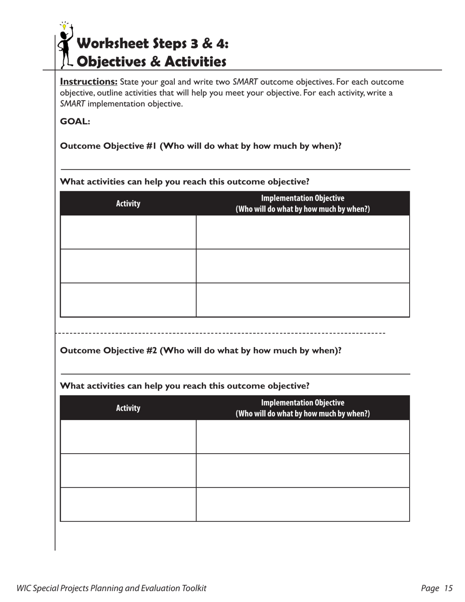 Texas Evaluation Toolkit Step 3 and 4 Worksheet - Objectives ...