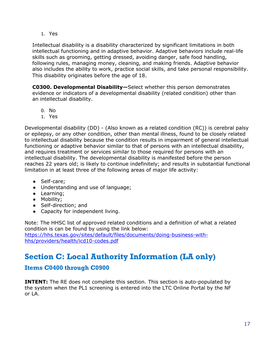 Download Instructions for Pasrr Level 1 Screening Form PDF | Templateroller