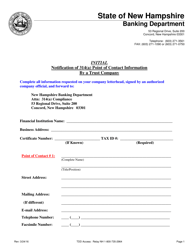 New Hampshire Initial Notification of 314(A) Point of Contact ...