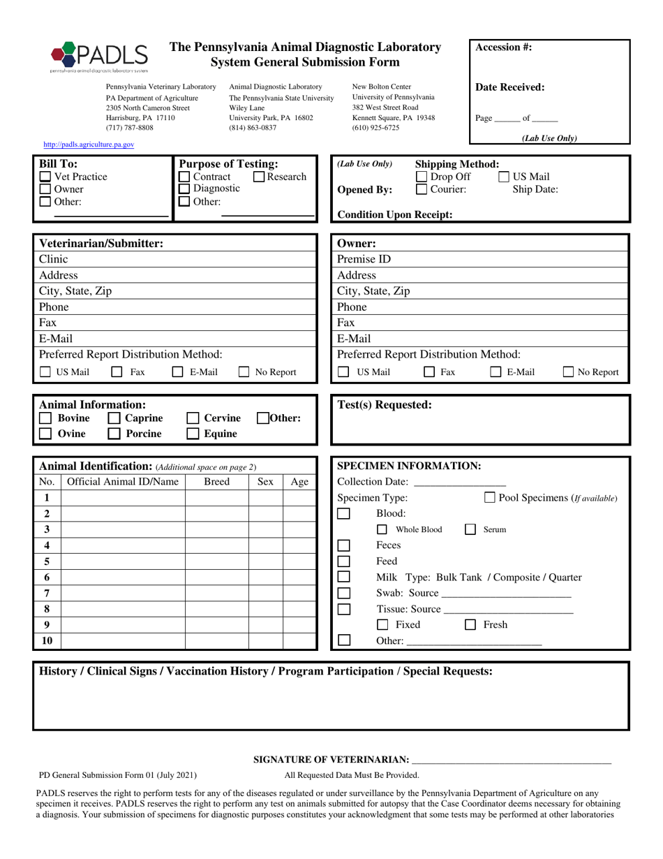 Form 01 Download Fillable PDF or Fill Online System General Submission ...