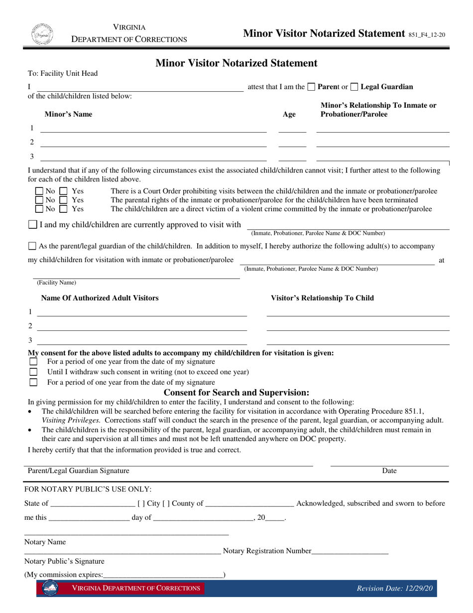 Form 4 - Fill Out, Sign Online and Download Printable PDF, Virginia ...