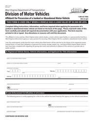 Form DMV-1R-TR - Fill Out, Sign Online and Download Fillable PDF, West ...