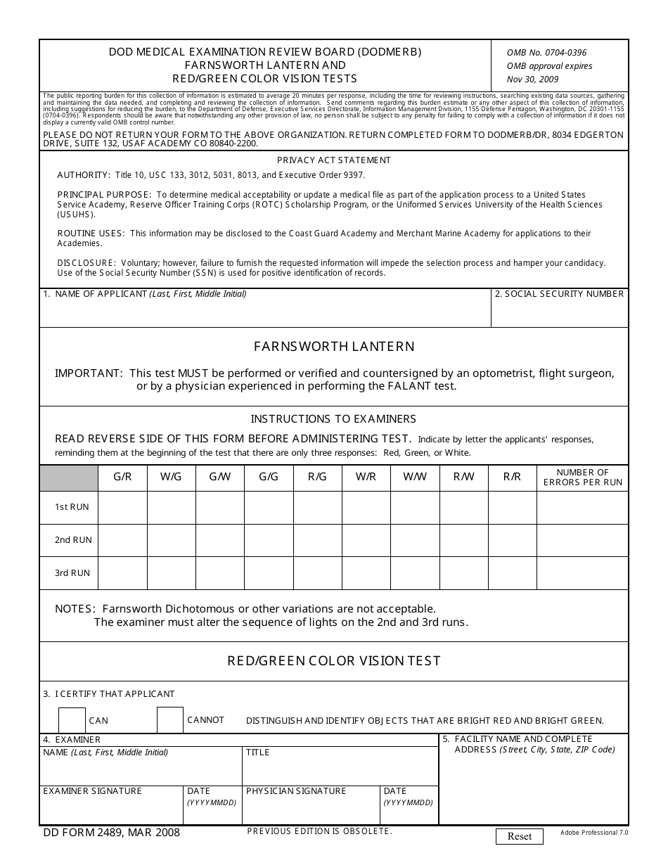 DD Form 2489 Fill Out Sign Online And Download Fillable PDF