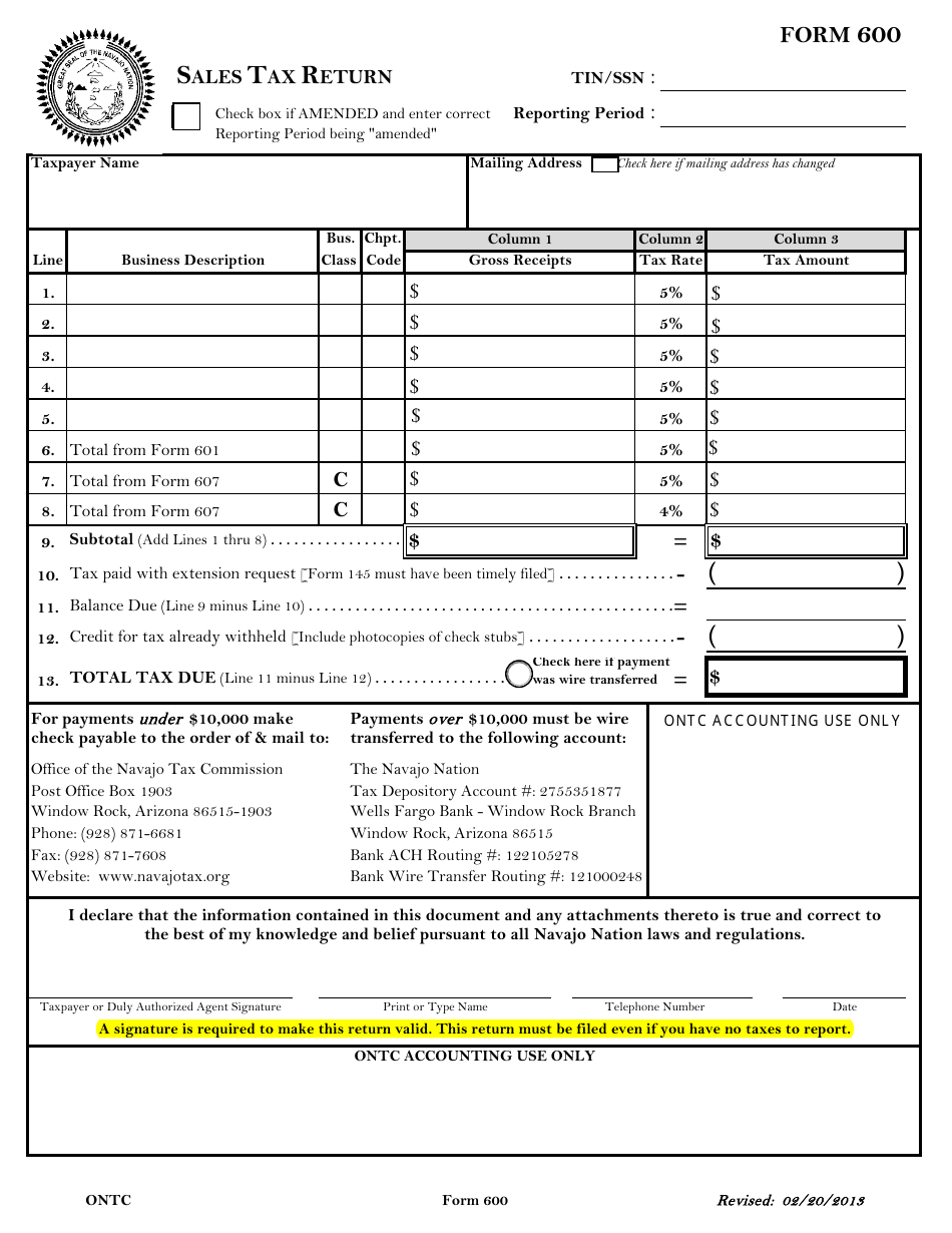 Arizona Form 600 - Fill Out, Sign Online and Download Fillable PDF ...