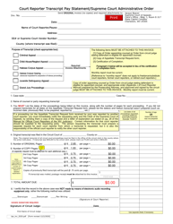 West Virginia Court Reporter Appearance Fee Invoice/Supreme Court ...