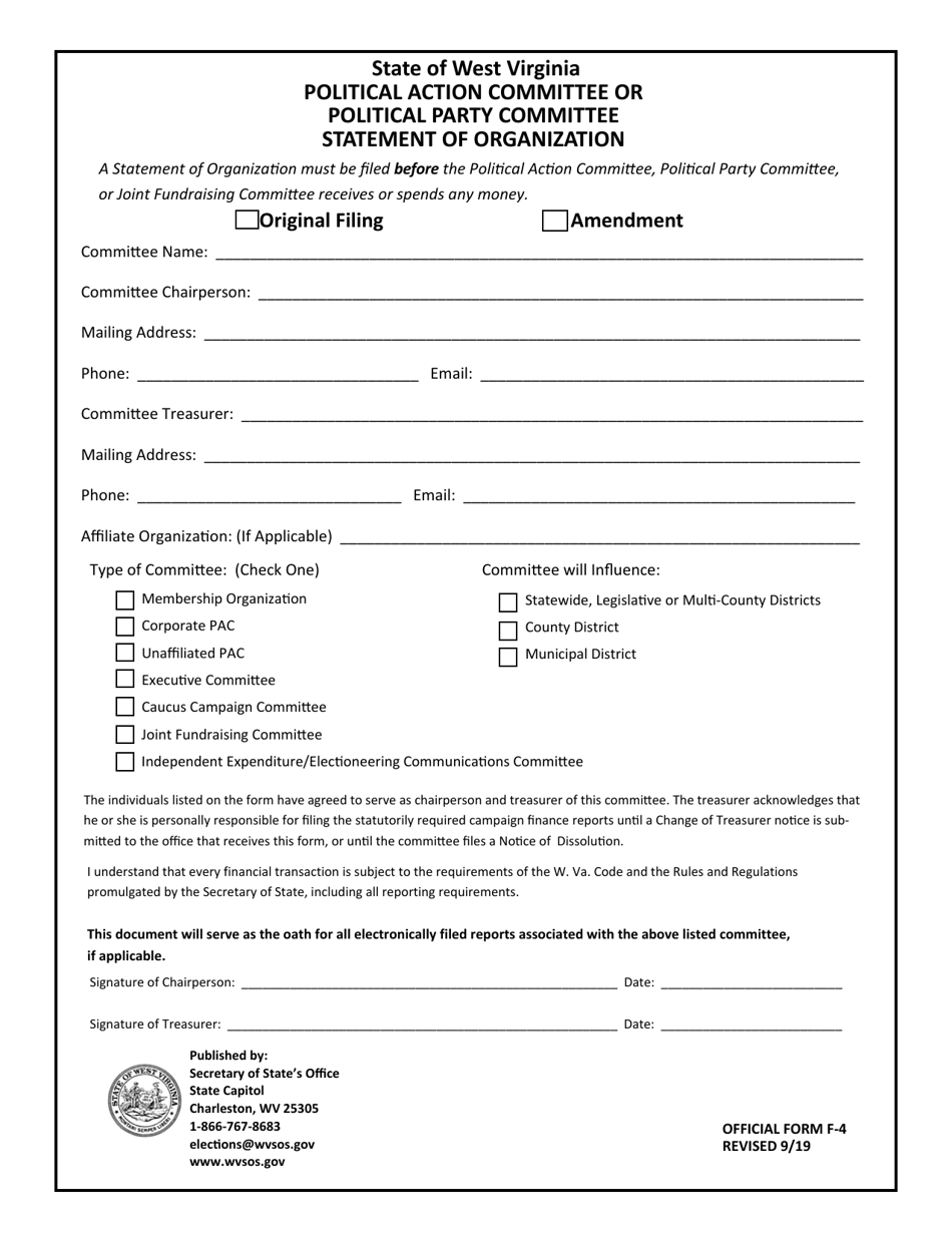 Official Form F-4 - Fill Out, Sign Online and Download Fillable PDF ...