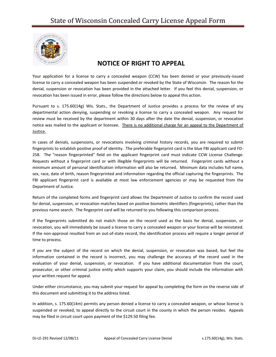 Form DJ-LE-291 - Fill Out, Sign Online and Download Fillable PDF ...