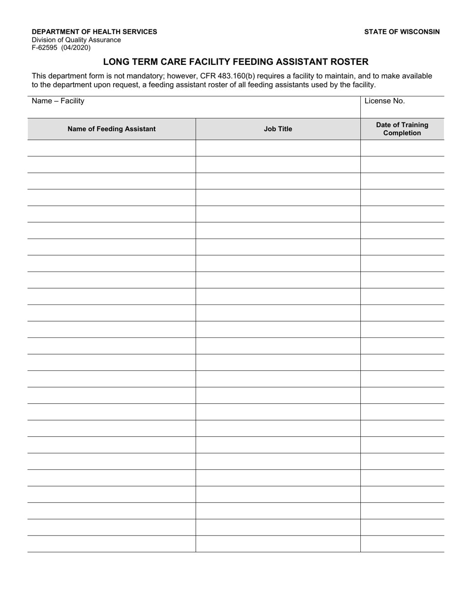 Form F-62595 - Fill Out, Sign Online and Download Printable PDF ...