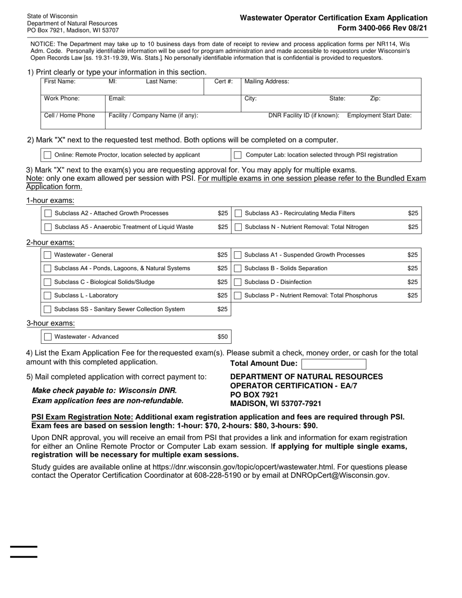 Form 3400-066 - Fill Out, Sign Online and Download Printable PDF ...