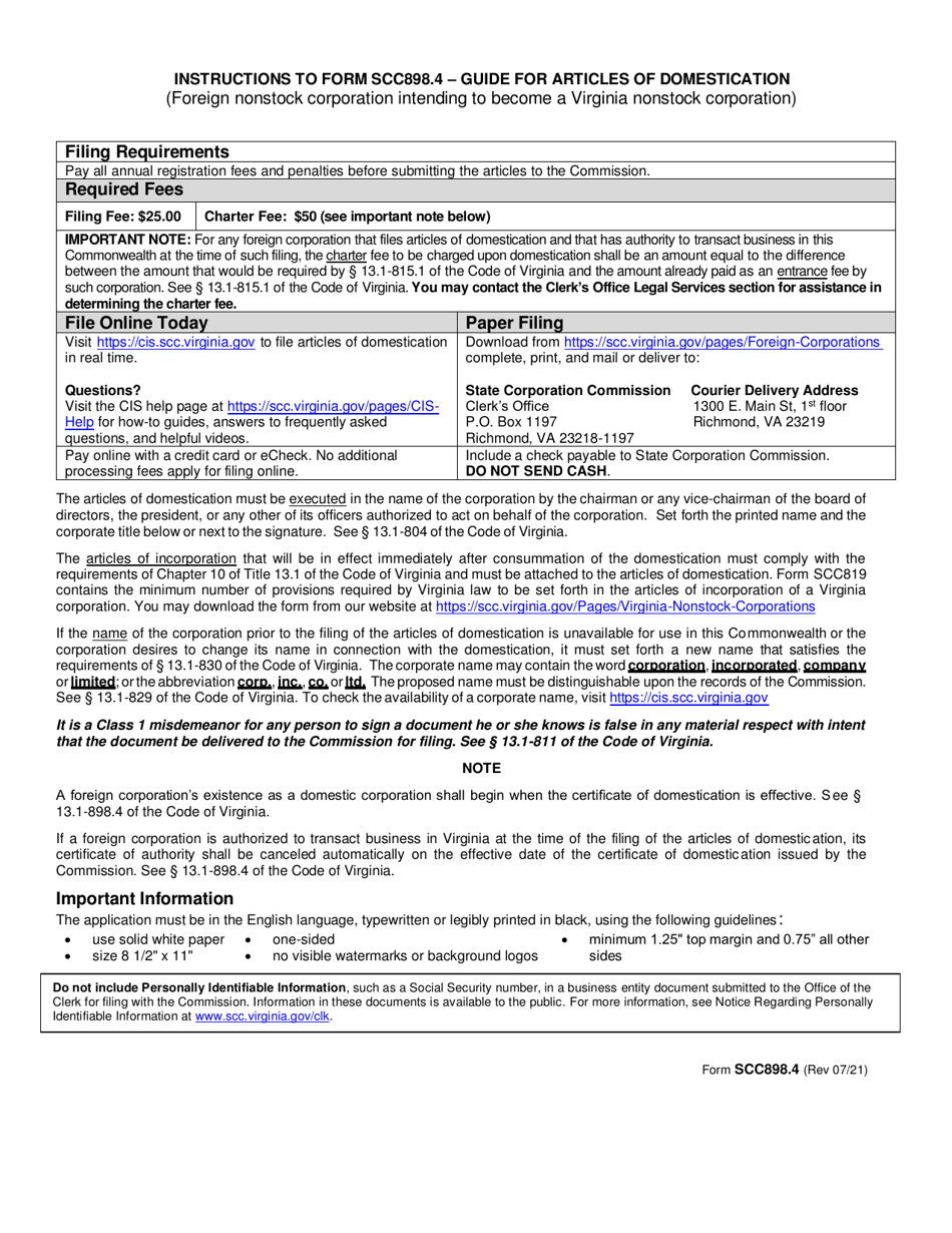 Form SCC898.4 - Fill Out, Sign Online and Download Printable PDF ...