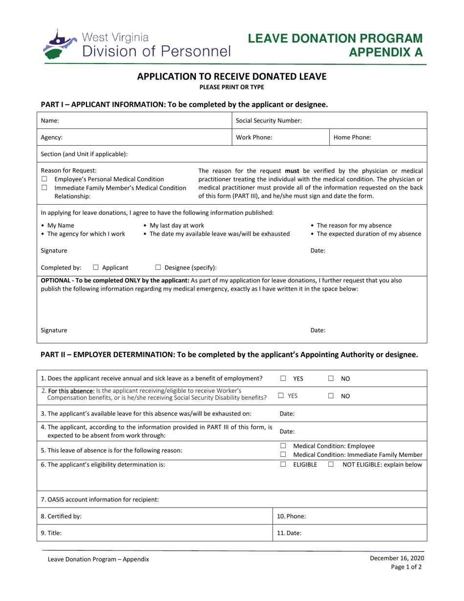 Appendix A Download Fillable PDF or Fill Online Application to Receive ...