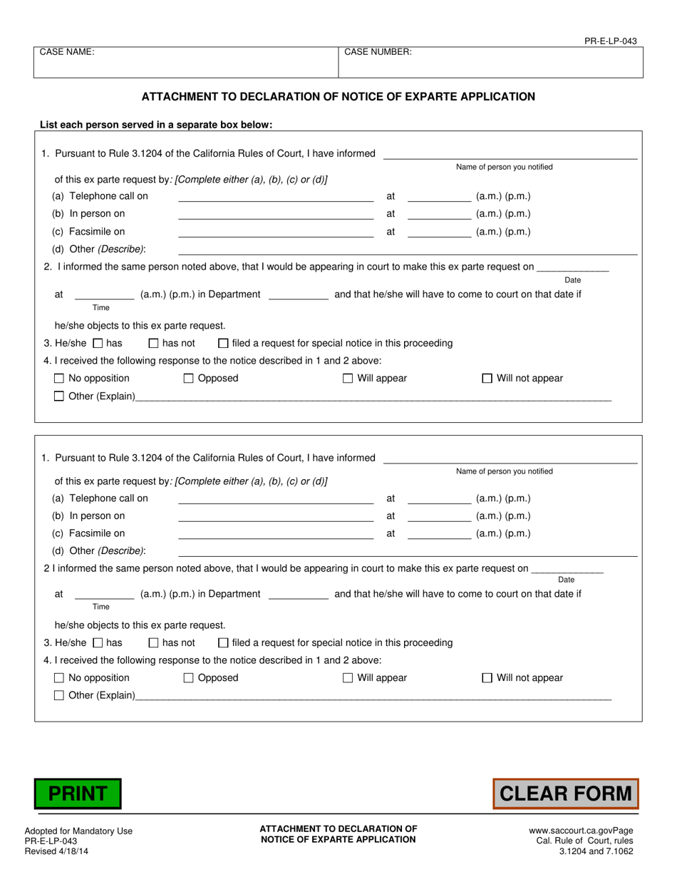Form PR-E-LP-043 - Fill Out, Sign Online and Download Fillable PDF ...