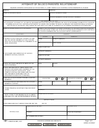 DFAS Form 9124 Download Fillable PDF or Fill Online Affidavit of in ...