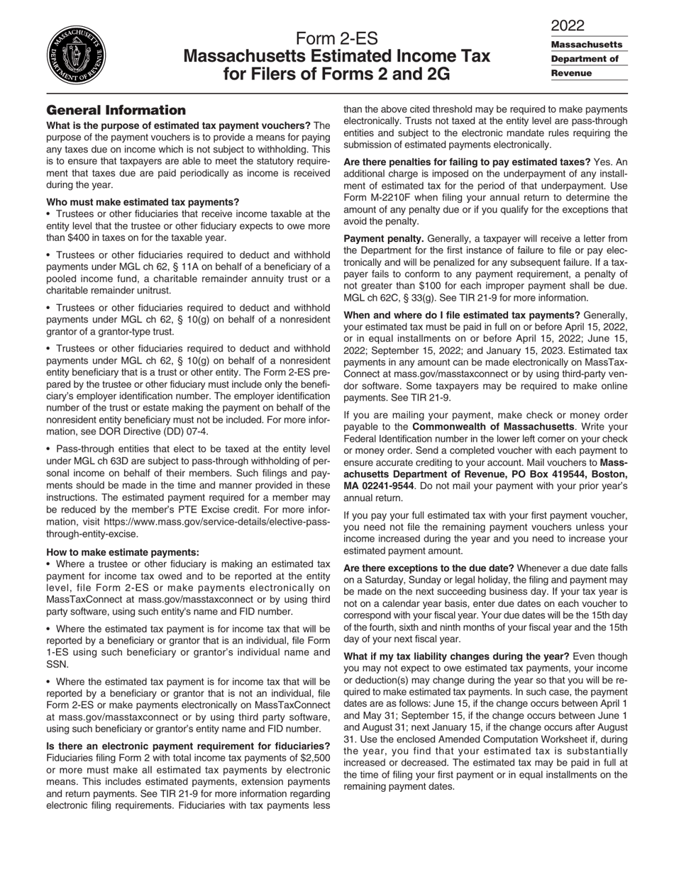 Form 2-ES - 2022 - Fill Out, Sign Online and Download Printable PDF ...