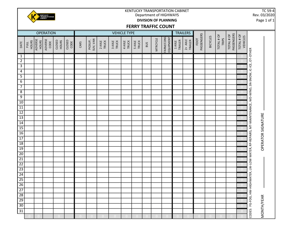 Form TC59-4 - Fill Out, Sign Online and Download Printable PDF ...