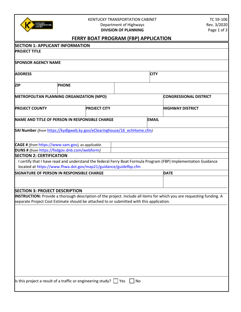 Form TC59-106 - Fill Out, Sign Online and Download Printable PDF ...
