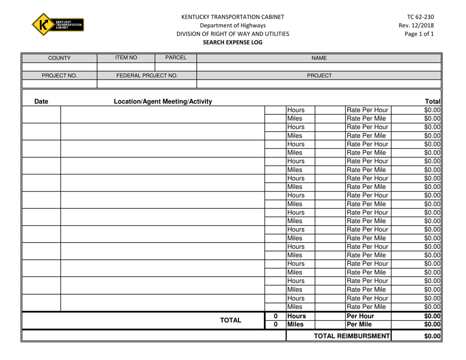 Form TC-62-230 - Fill Out, Sign Online and Download Printable PDF ...