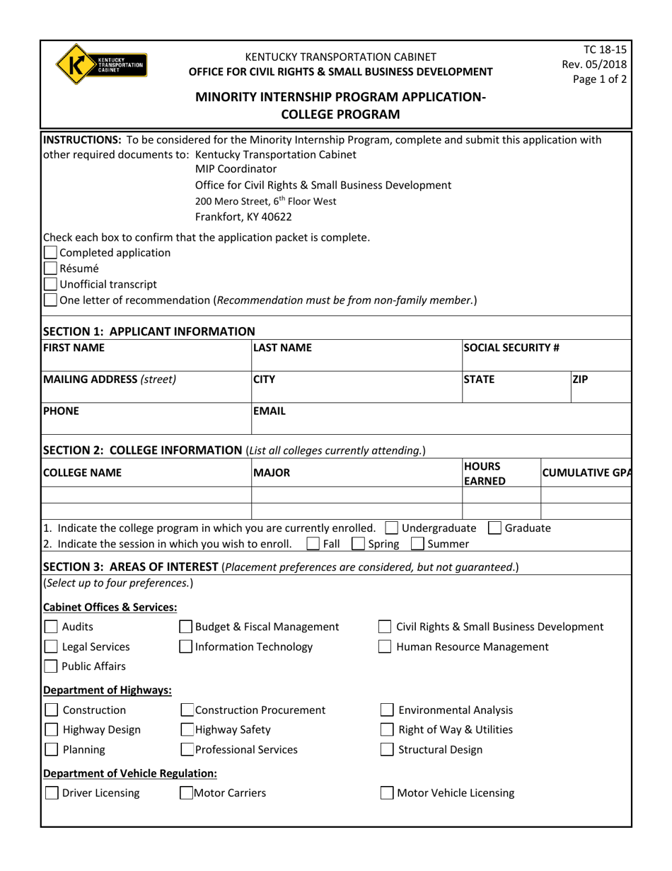 Form TC18-15 - Fill Out, Sign Online and Download Printable PDF ...