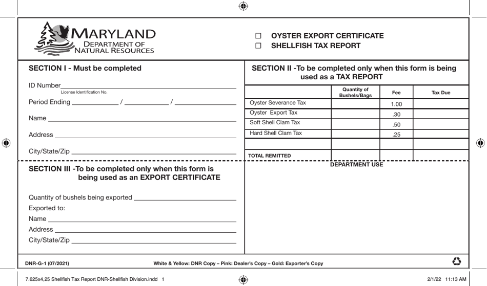 Form DNR-G-1 - Fill Out, Sign Online and Download Printable PDF ...