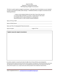 Michigan Psap Reporting of Exigent Circumstances - Fill Out, Sign ...