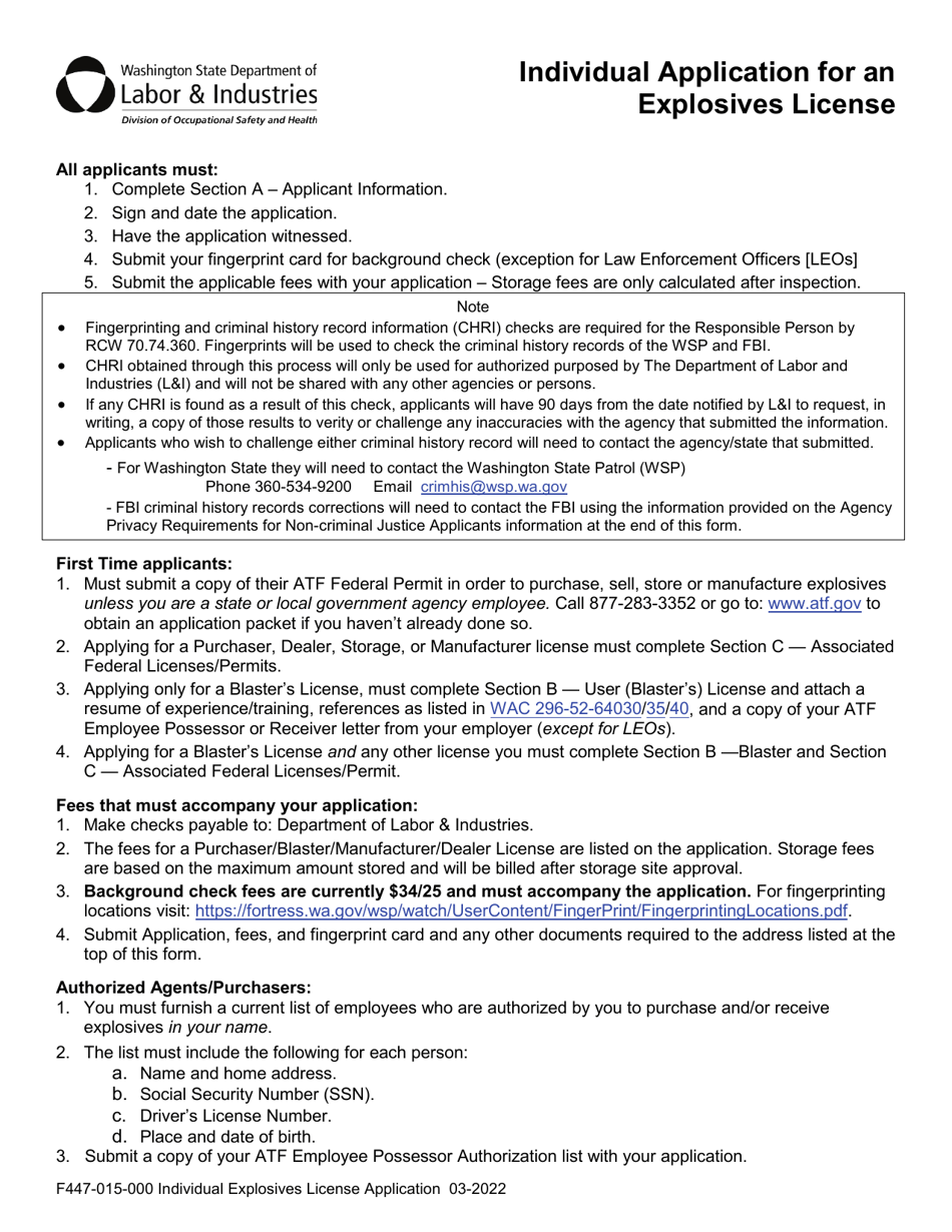 Form F447-015-000 Download Fillable PDF or Fill Online Individual ...