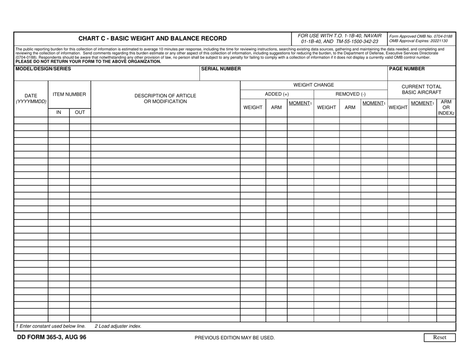 DD Form 365-3 - Fill Out, Sign Online and Download Fillable PDF ...